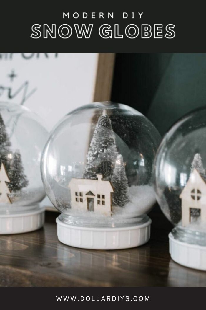 Easy Homemade Snow Globes - dollardiys.com